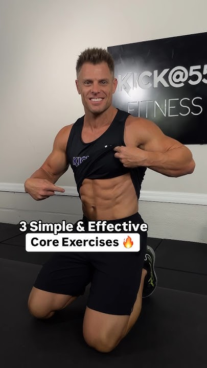 3 simple and effective core exercises! 🔥 - YouTube
