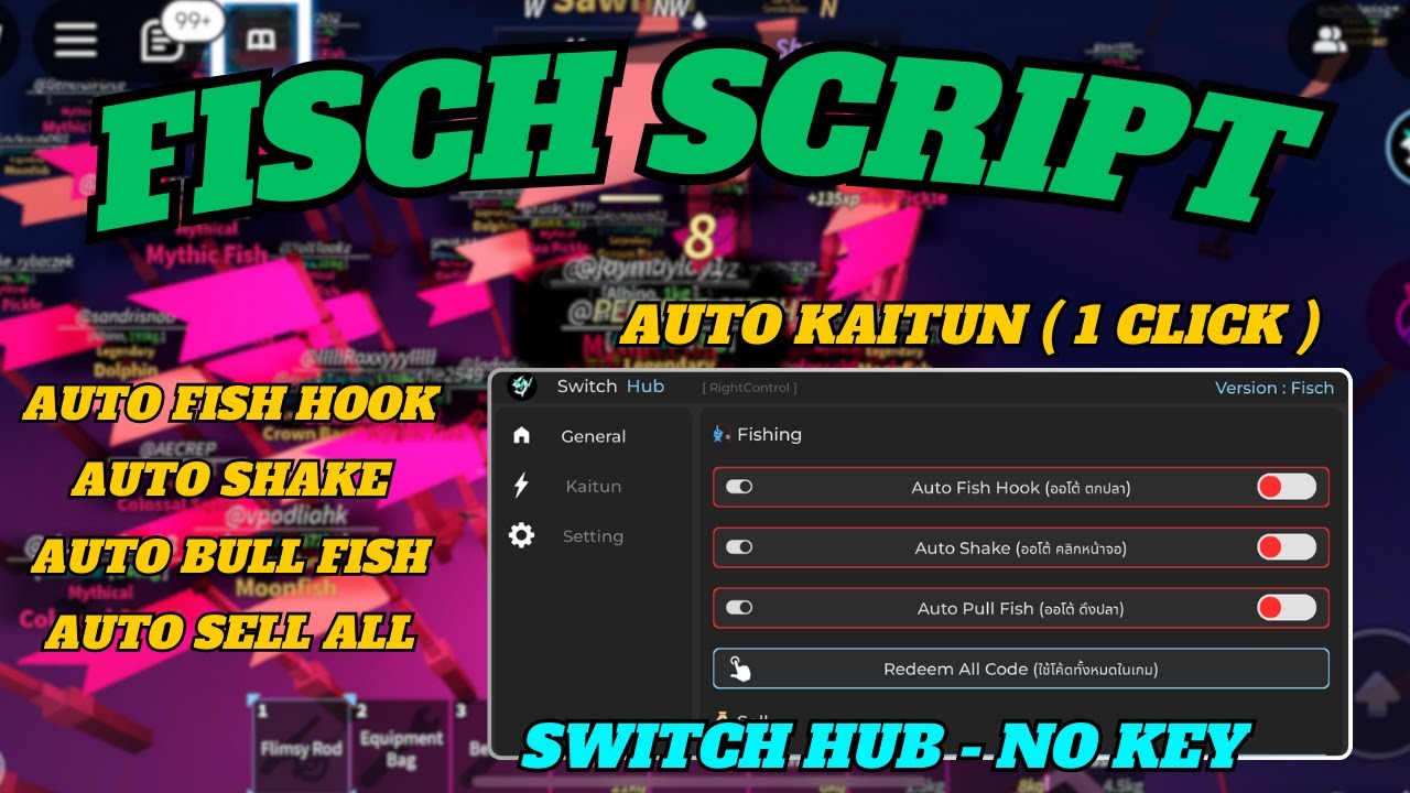 FISCH SCRIPT | CÁCH HACK FISCH *AUTO KAITUN ( ONE CLICK )*, AUTO FARM ...