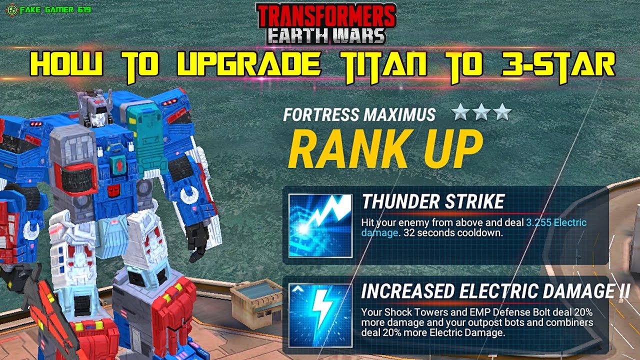 How to Upgrade Titans to 3-Star? - Transformers: Earth Wars - YouTube