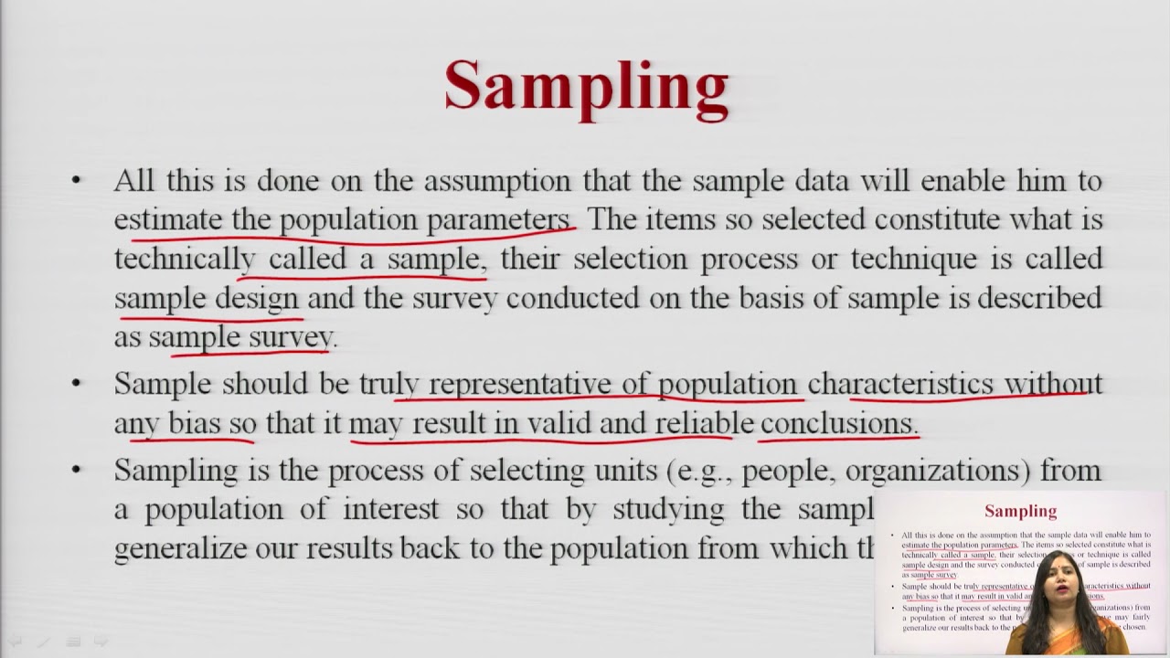 Sampling: Basic Concepts: Defining the Universe, Concepts of ...