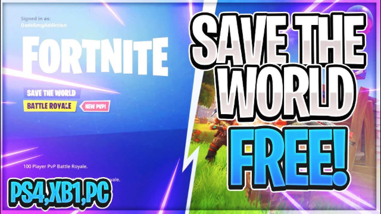 *NEW* How To Get Fortnite SAVE THE WORLD For FREE! [PS4, Xbox One, PC ...