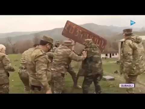 İlham Əliyev erməni dilində olan lövhəni belə sökdürdü