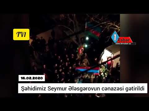 Şəhidimiz Seymur Ələsgərovun cənazəsi gətirildi