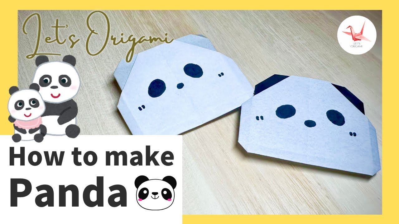 Panda Origami 🐼| How to Make Panda | Folding Instructions (by Let's ...