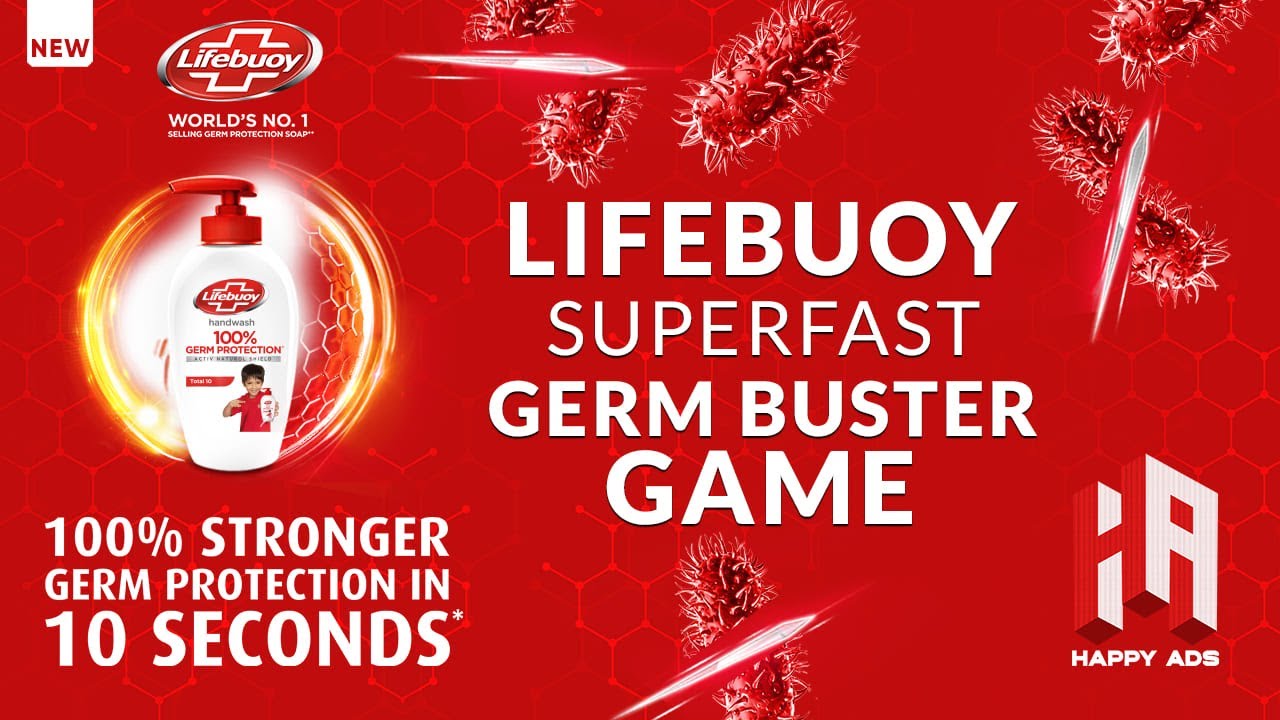 Lifebuoy Superfast Germ Buster Game | Happy Ads - YouTube