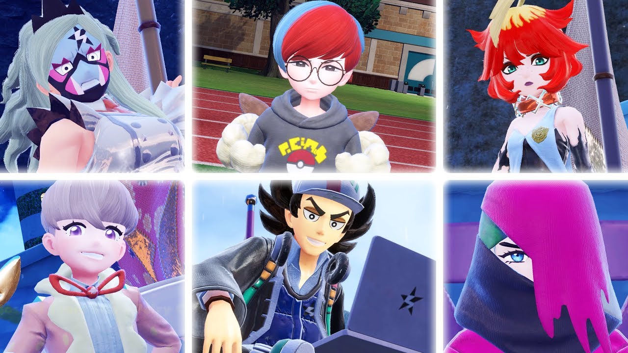 Pokémon Scarlet & Violet - All Team Star Bosses + Cassiopeia Final ...