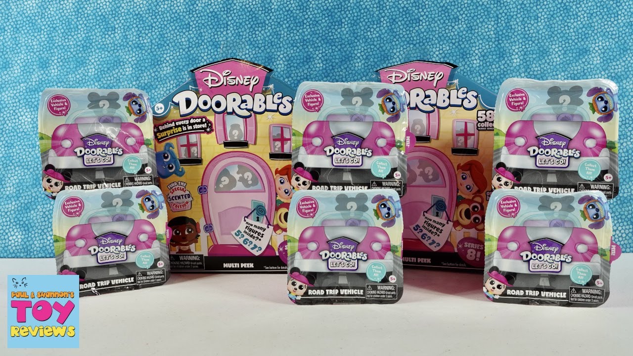 Disney Doorables Let's Go Road Trip Vehicle Series 8 Unboxing ...