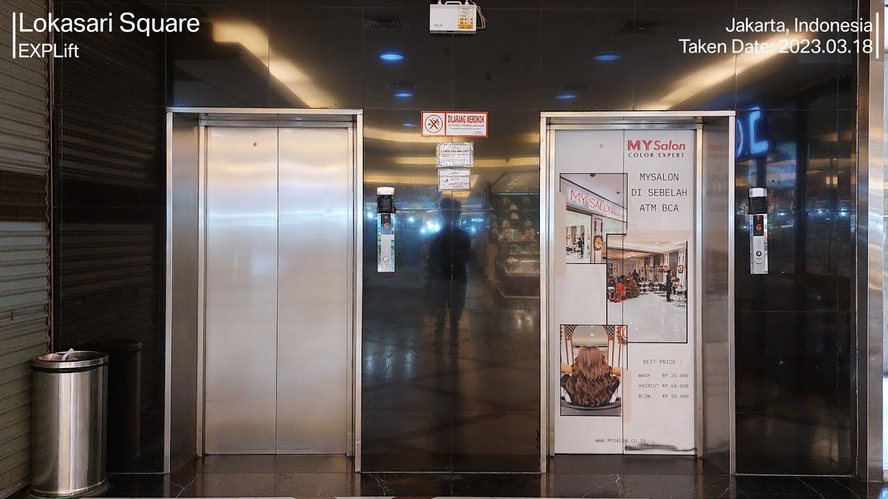 EXPLift Traction Elevator at Lokasari Square, Jakarta - YouTube