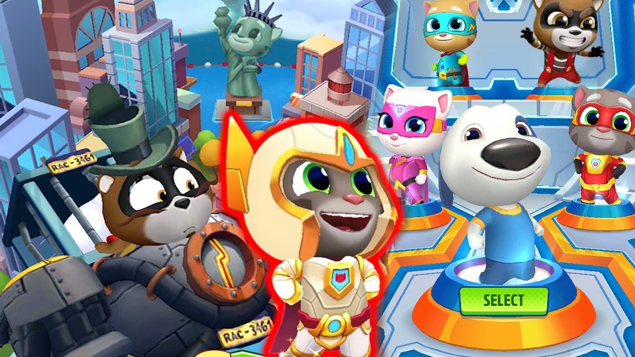 Talking Tom Hero Dash ~ Prime Tom X Talking Hank Saving Angela, Ben ...