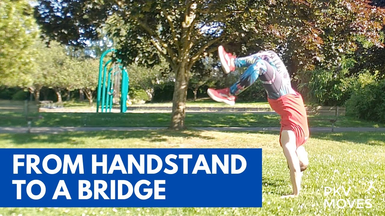 How to Fall From a Handstand to a Bridge | ParkourVisions.org - YouTube
