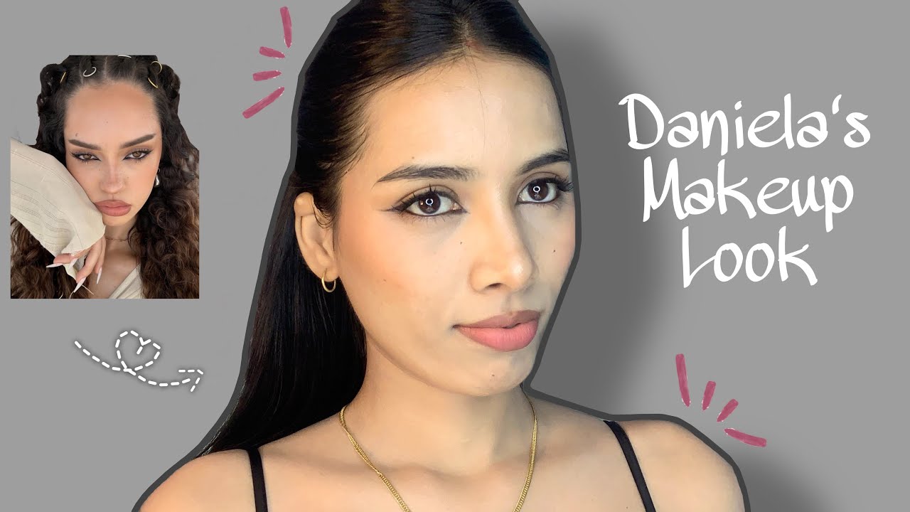 KATSEYE Daniela’s Makeup | Fox Eye Liner + Korean Makeup Look - YouTube