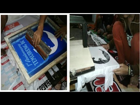 Sablon rubber & finishing ( press ) - YouTube