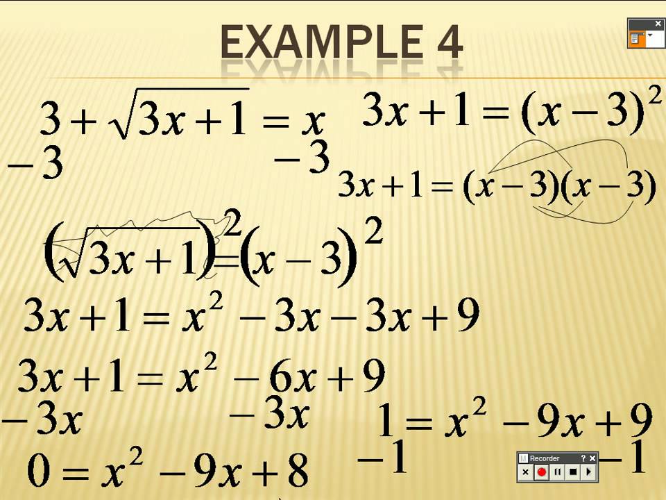 Trig 1.5 Lesson Part 1 Other Types of Equations - YouTube