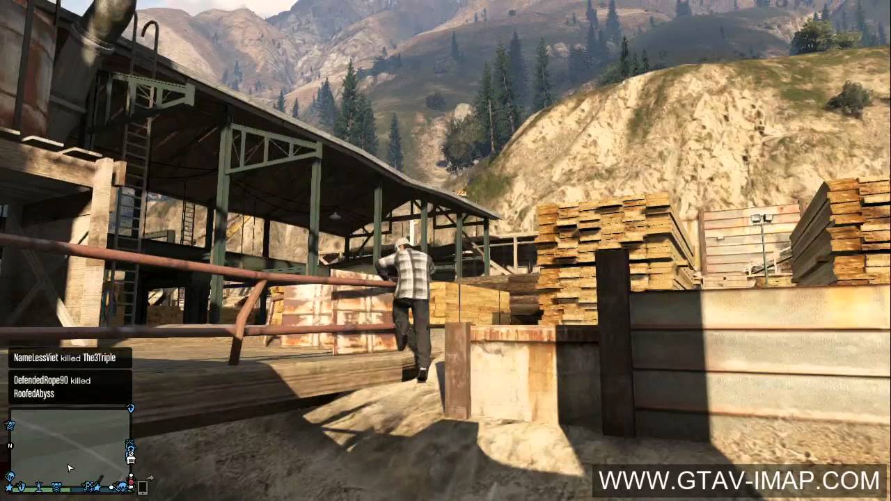 GTA V - Paleto Forest - Sawmill - Rooftop - Wallbreach - YouTube