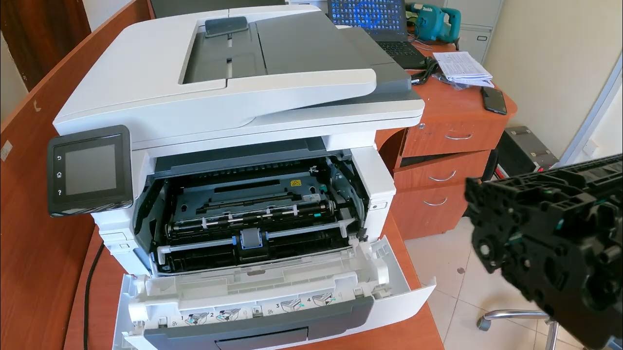 Replace Tonner Cartridge | HP LaserJet Pro MFP M428dw | Printer - YouTube