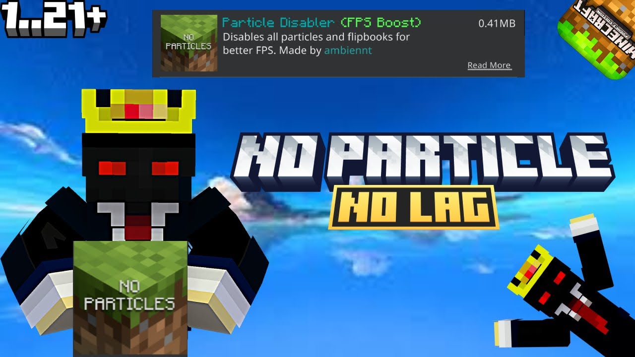 NO Particle Texture Pack MCPE | Particle Disabler MCPE 1.21 - YouTube