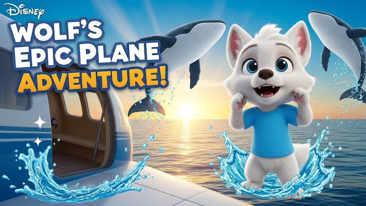 Brave Baby Wolf Survives Plane Crash Adventure | 3D Cartoon Story for ...