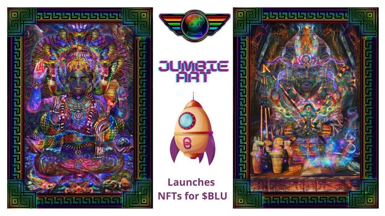 Jumbie Art NFT's Launch for $BLU - YouTube