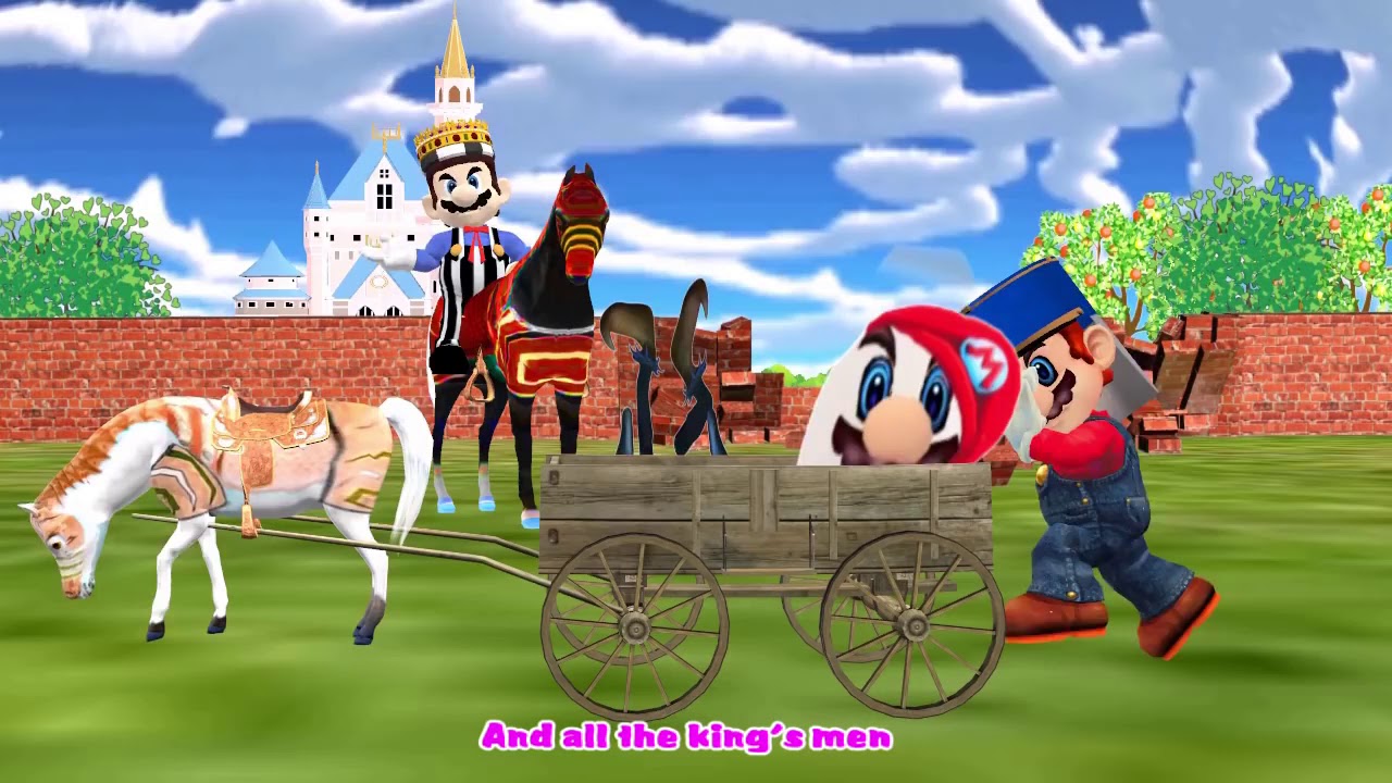 Humpty Dumpty Mario Mother Goose Nursery Rhyme - YouTube