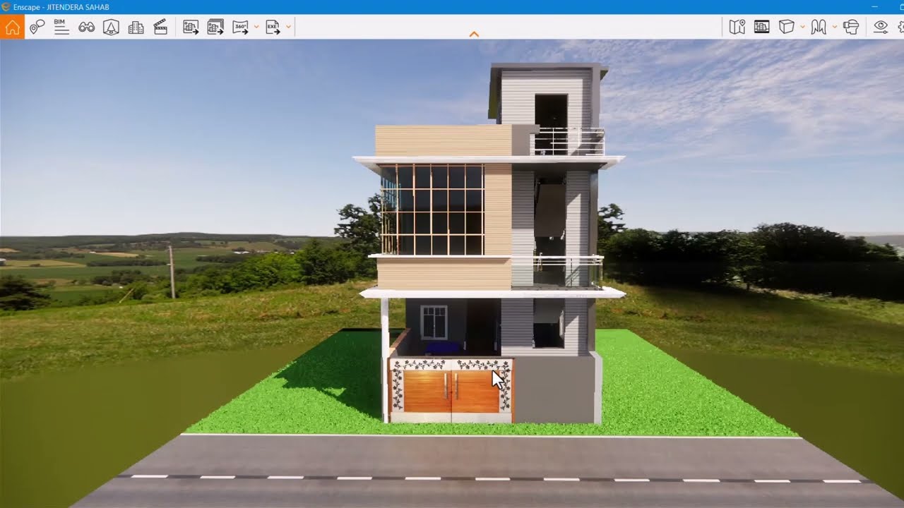 Create a main gate in revit - YouTube