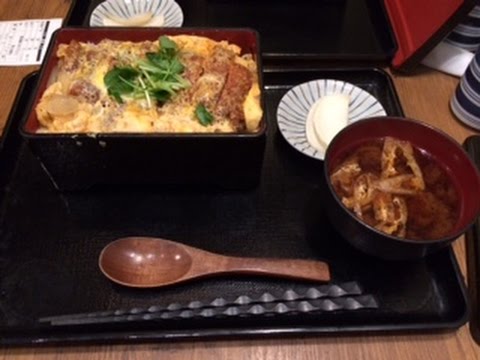 Japan food「Katsudon (Japanese Pork Cutlet over Rice)　かつ丼」勝どき「勝鬨亭 （カチドキテイ）」に行ってきました
