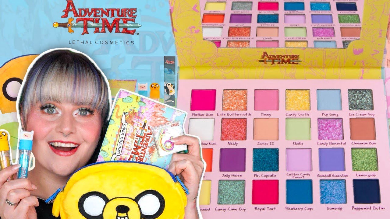 Lethal Cosmetics x Adventure Time LE 😍💖 Review + Makeup Tutorial ...