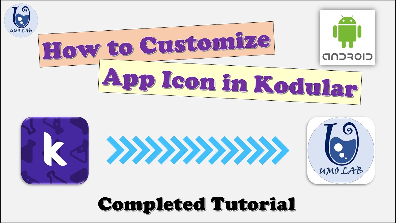 How to Customize App Icon in Kodular - YouTube