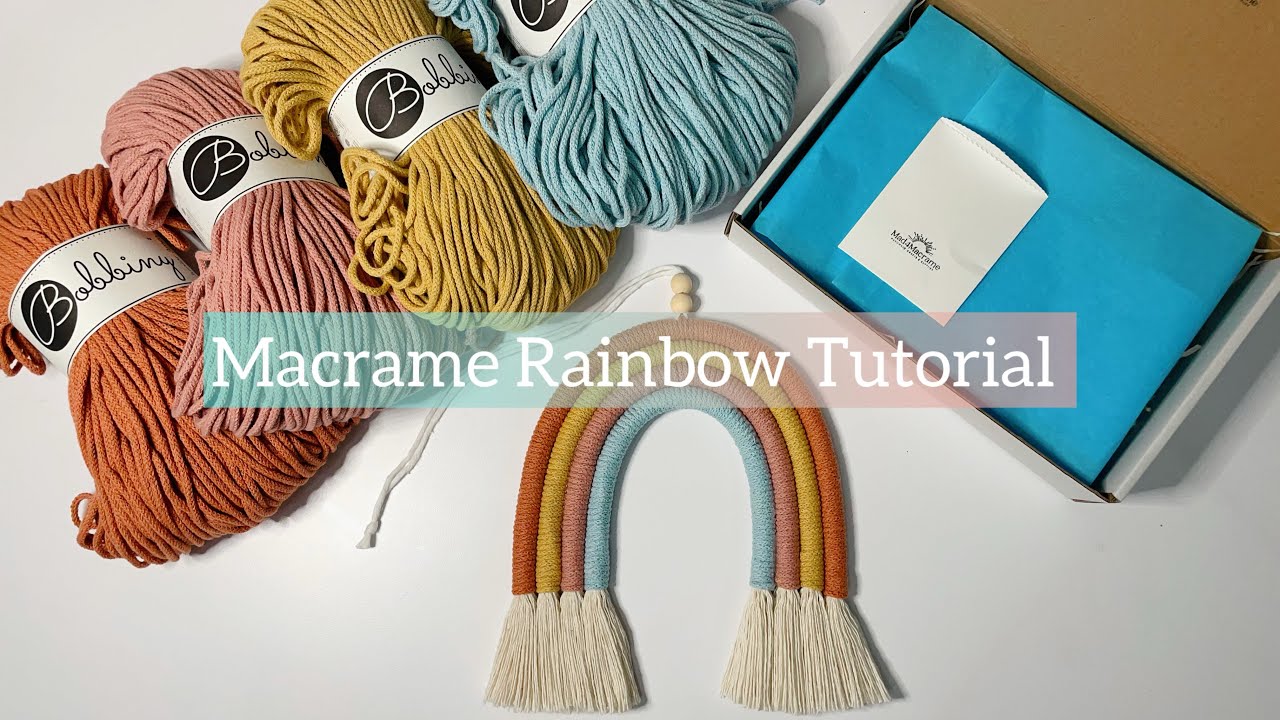 DIY Macrame Rainbow Tutorial | Step-by-Step Guide - YouTube