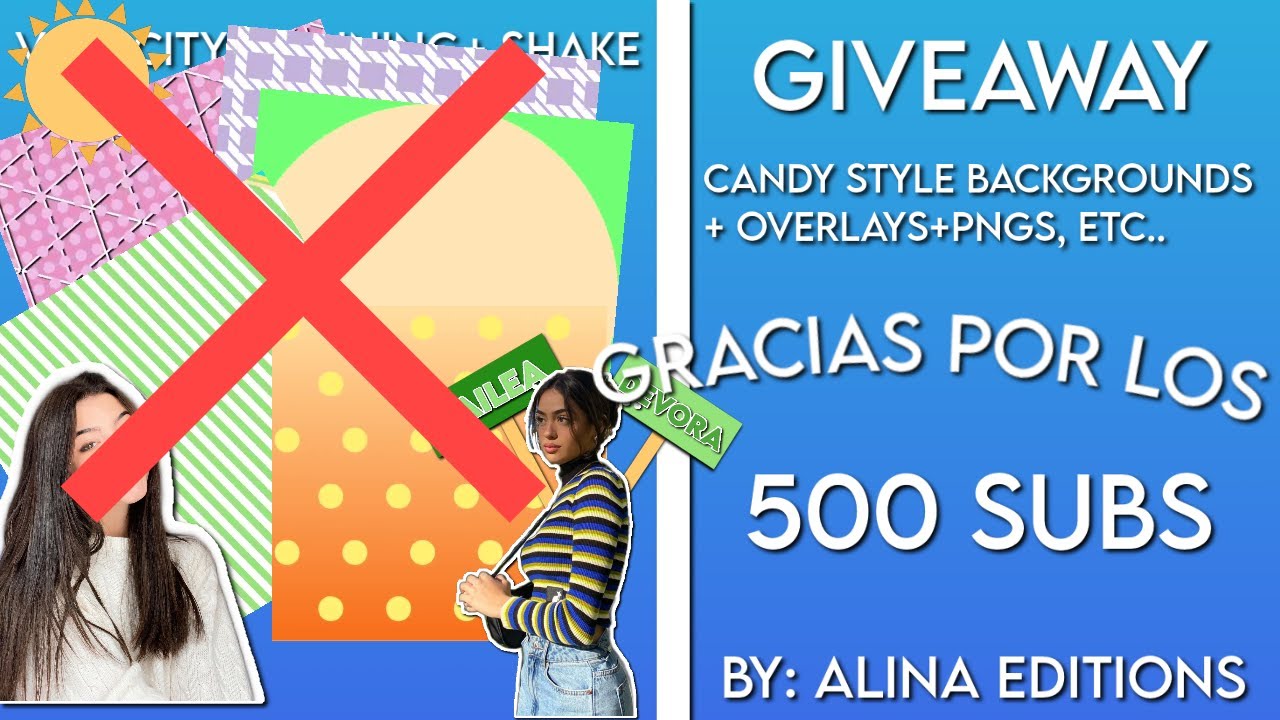 500 giveaway!!😭💓candy style background+png+overlays// Alina Editions ...