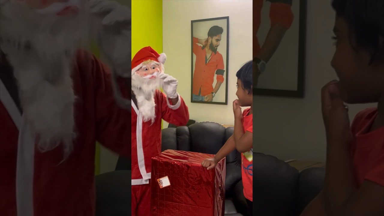 Dad surprised me as Santa Claus 🎅 | #emotional #trending #share # ...