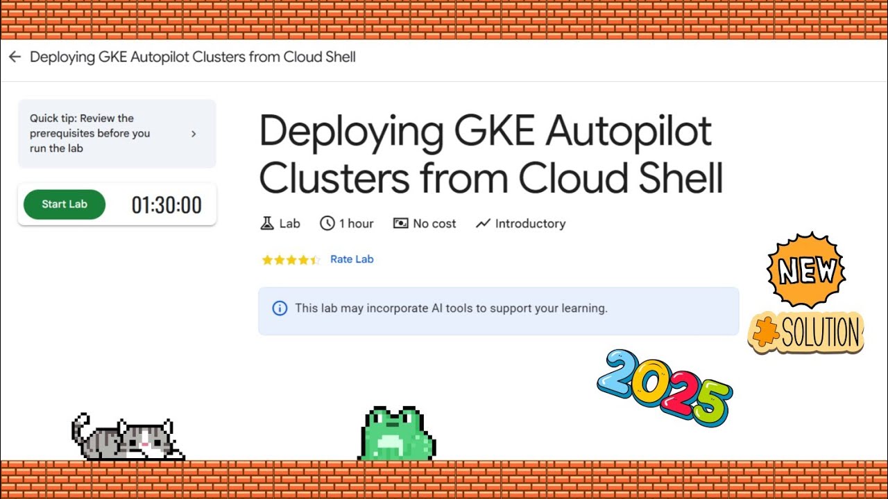 Deploying GKE Autopilot Clusters from Cloud Shell #cluster #qwiklabs #arcade #gcp # ...