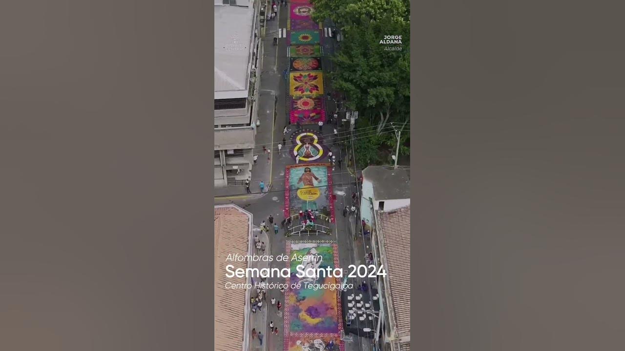 Alfombras de aserrín en Semana Santa - YouTube