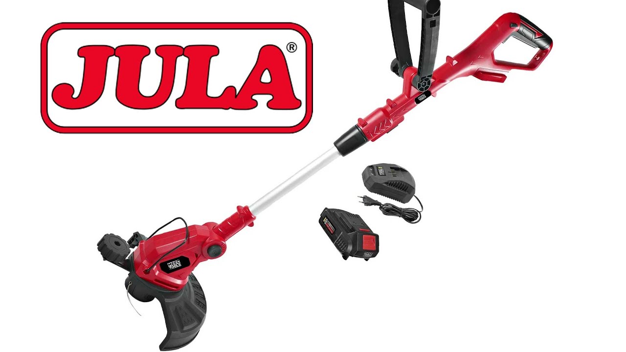 Jula Meec Tools Multiseries Battery Grass Trimmer 18 V 2,0 Ah - YouTube