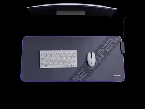 Large Waterproof Illuminated Extended Dock Mouse Pad - YouTube
