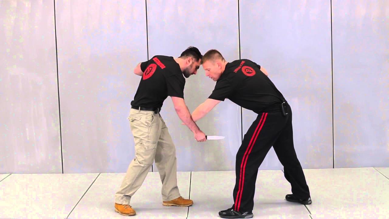 Krav Maga Bristol - Krav Maga Defence to underhand stab - YouTube