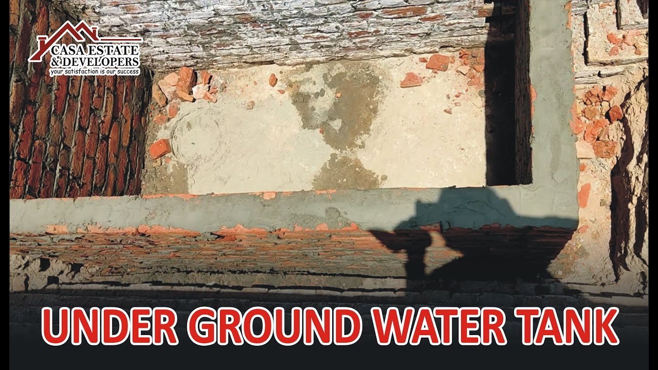 Under-Ground Water Tank | Location Of UGWT In House | Construction ...