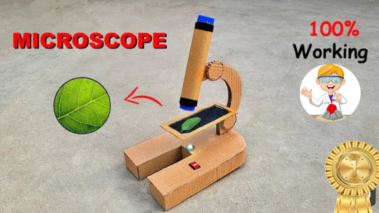 How to make Microscope with cardboard | Science project 2024 - YouTube