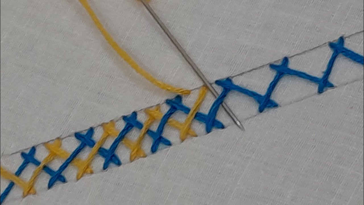 Double Cross Stitch | Very Attractive Hand embroidery #handembroidery ...