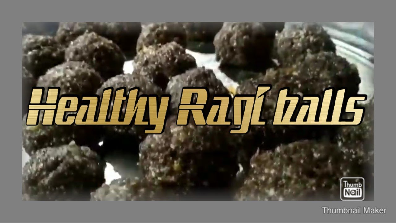 Easy & healthy snack/Ragi groundnut balls/௪ிமிலி - YouTube