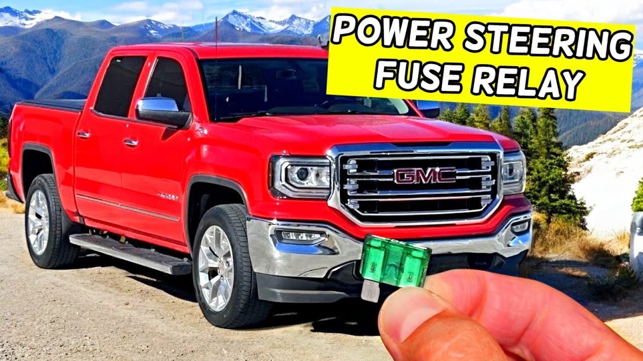 GMC SIERRA POWER STEERING FUSE RELAY LOCATION REPLACEMENT 2014 2015 ...