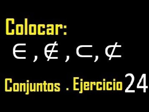Inclusión de conjuntos y pertenencia de elementos , simbolo de ...
