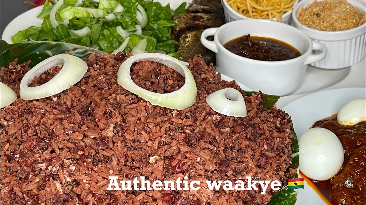 How To Make Waakye |Recipe |Ghanaian rice & Black eyed beans | Popular ...
