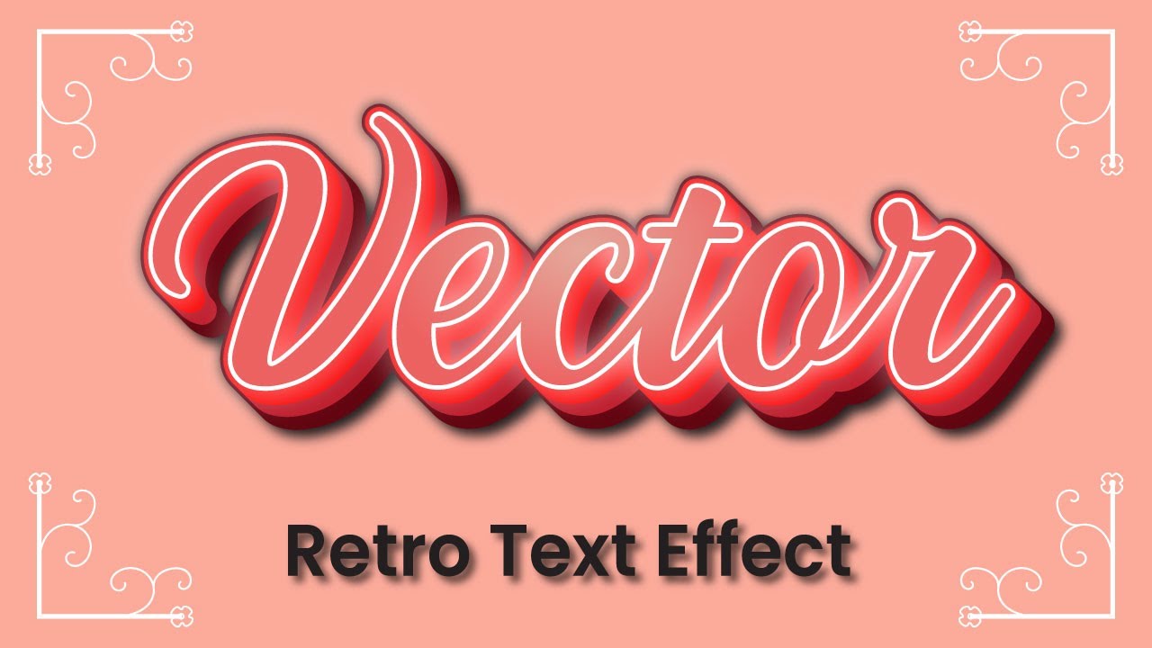 How to create retro text effect in adobe illustrator ।। AjkerDiganta IT - YouTube
