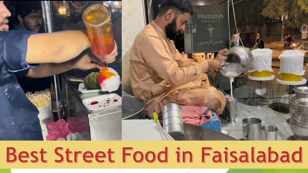 Exploring the Best Street Food in Faisalabad | Unique Milk Drink and ...