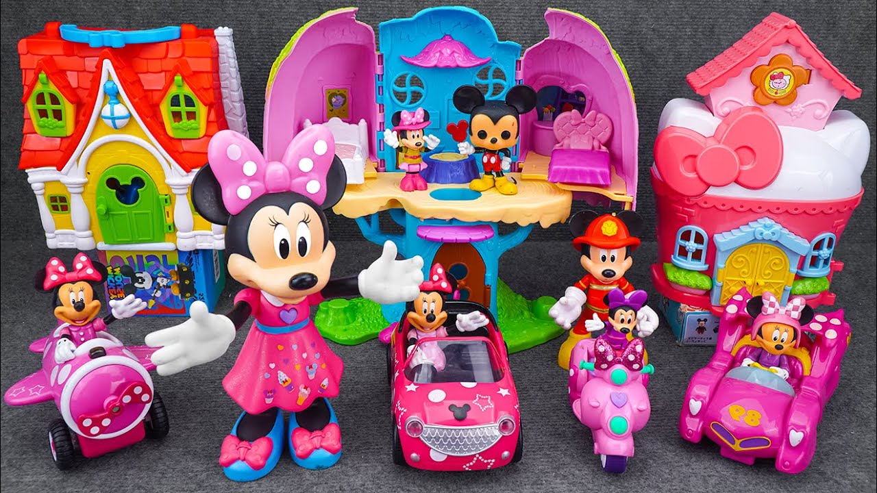 Satisfying with Unboxing Disney Minnie Mouse House Playset, Toys ...