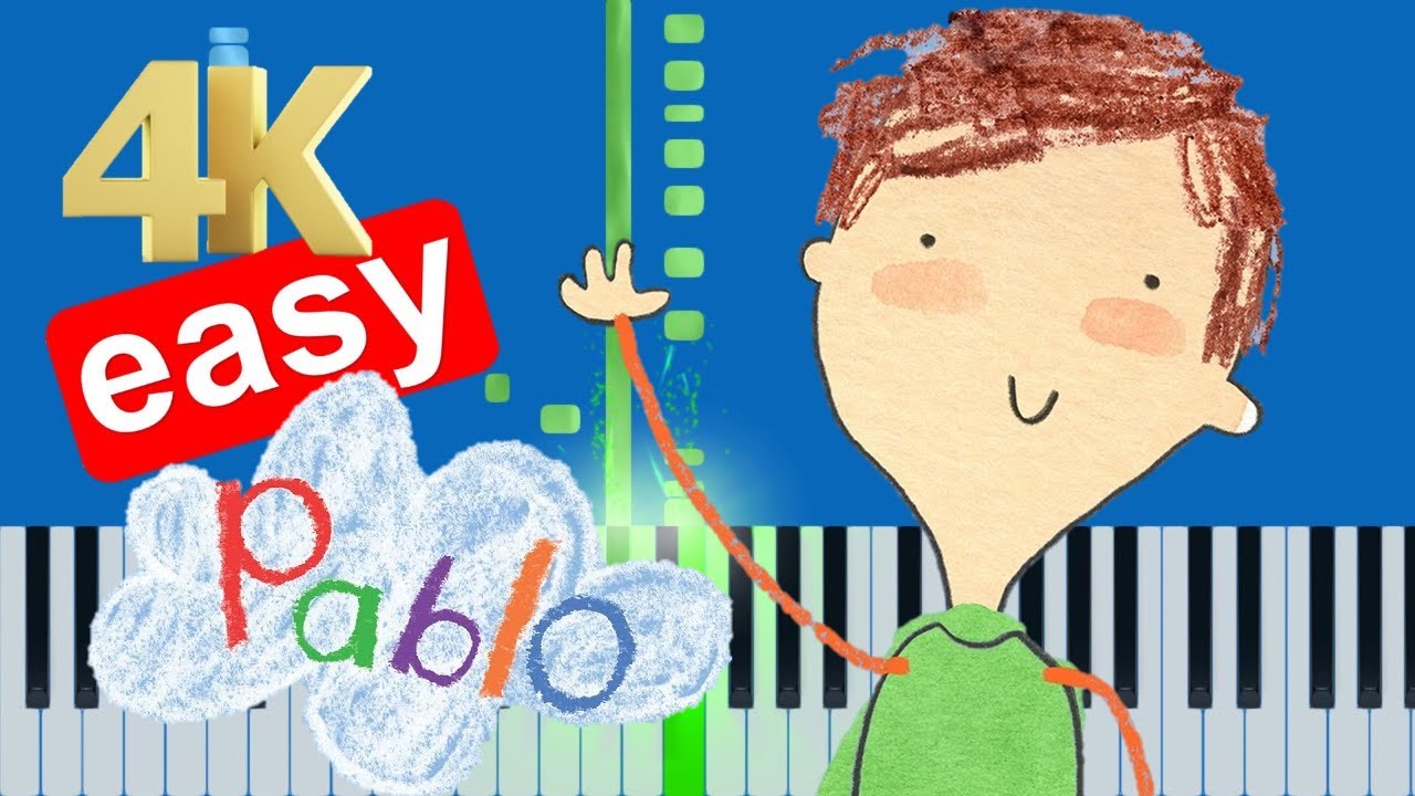 Pablo Theme Song (Slow Easy) Piano Tutorial 4K - YouTube