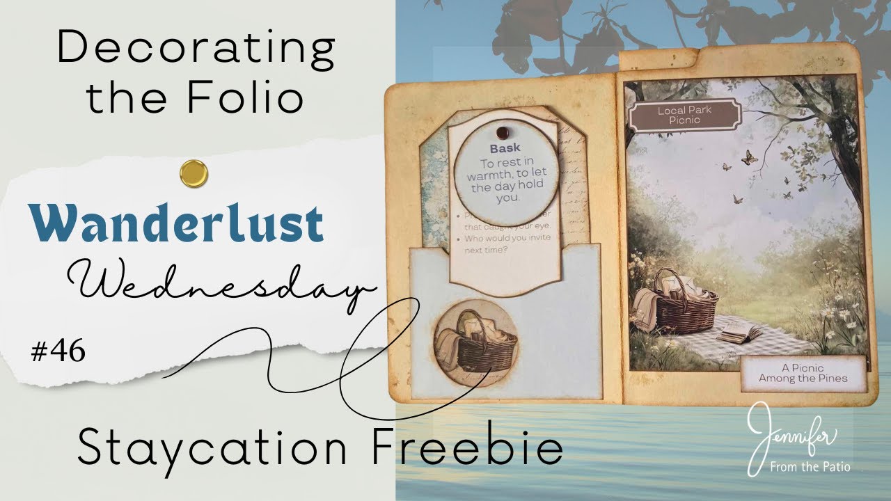 Wanderlust Wednesday ~ Staycation Folio Ephemera Assembly - YouTube