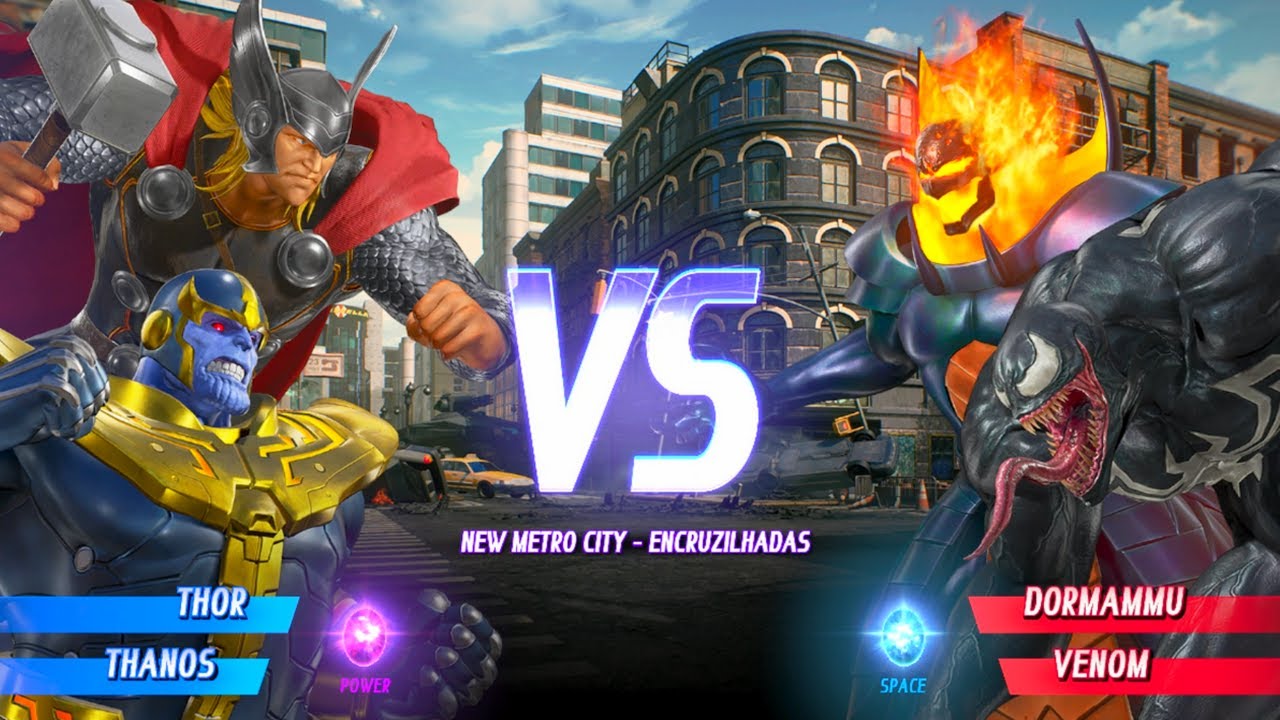 THOR & THANOS VS DORMAMMU & VENOM: QUEM VENCE? [ MARVEL VS CAPCOM ...