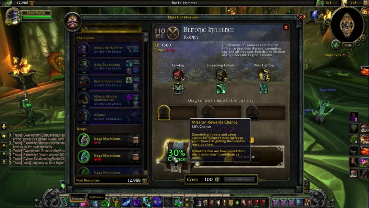 Even more proof an Optimized Legion Class Order Hall makes EXTREME Gold ...