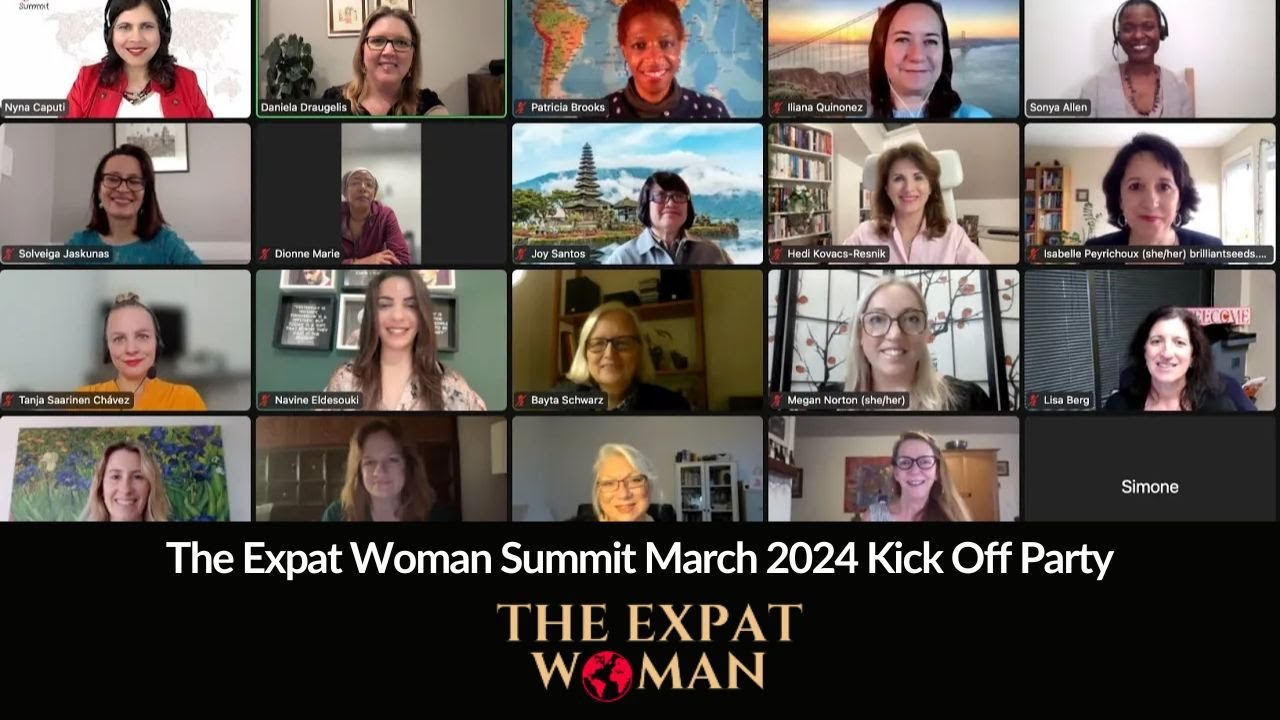 The Expat Woman Summit March 2024 Kick Off Party - YouTube